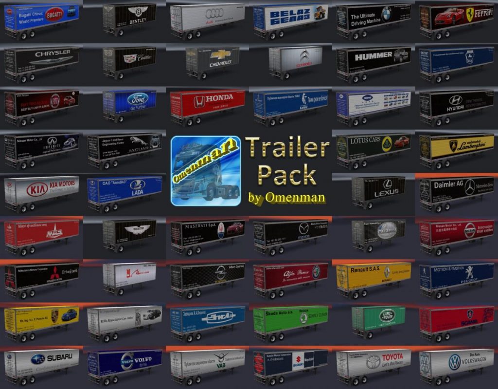 Trailer Pack Cars v1.02.01 - Allmods.net