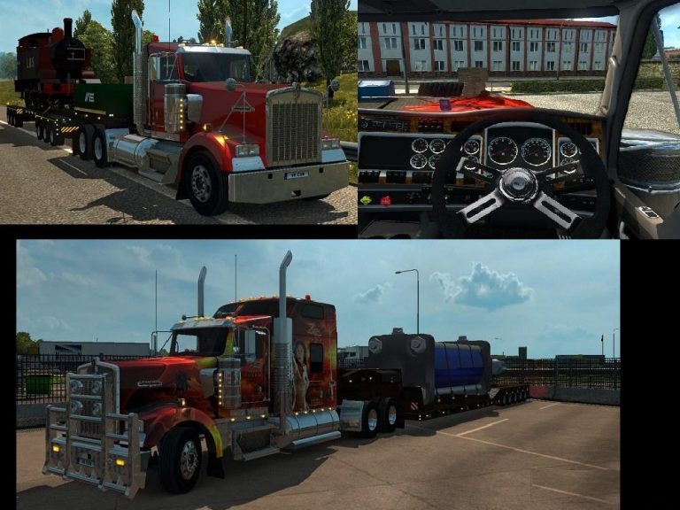 Kenworth W900 for ETS2 Left & Right Hand Drive v 2.0 - Allmods.net