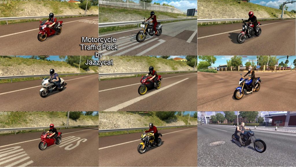 Motorcycle Traffic Pack by Jazzycat v 6.5.13 - Allmods.net