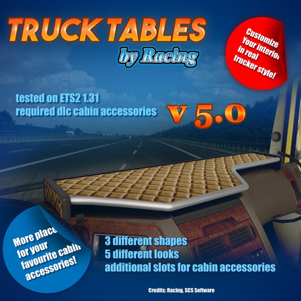 Truck Tables Pack v9.0 1.57 - Allmods.net