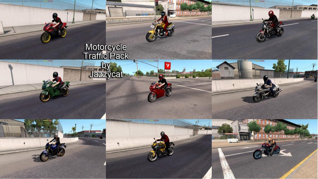 Motorcycle Traffic Pack by Jazzycat v 2.5 - Allmods.net