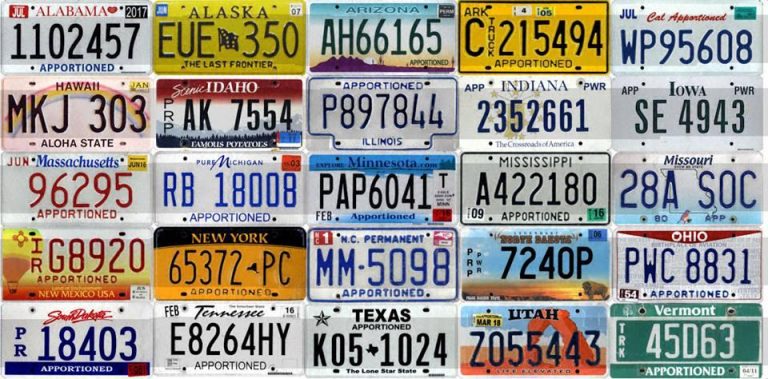 ATS U.S. States Apportioned License Plate Pack v 1.0 - Allmods.net