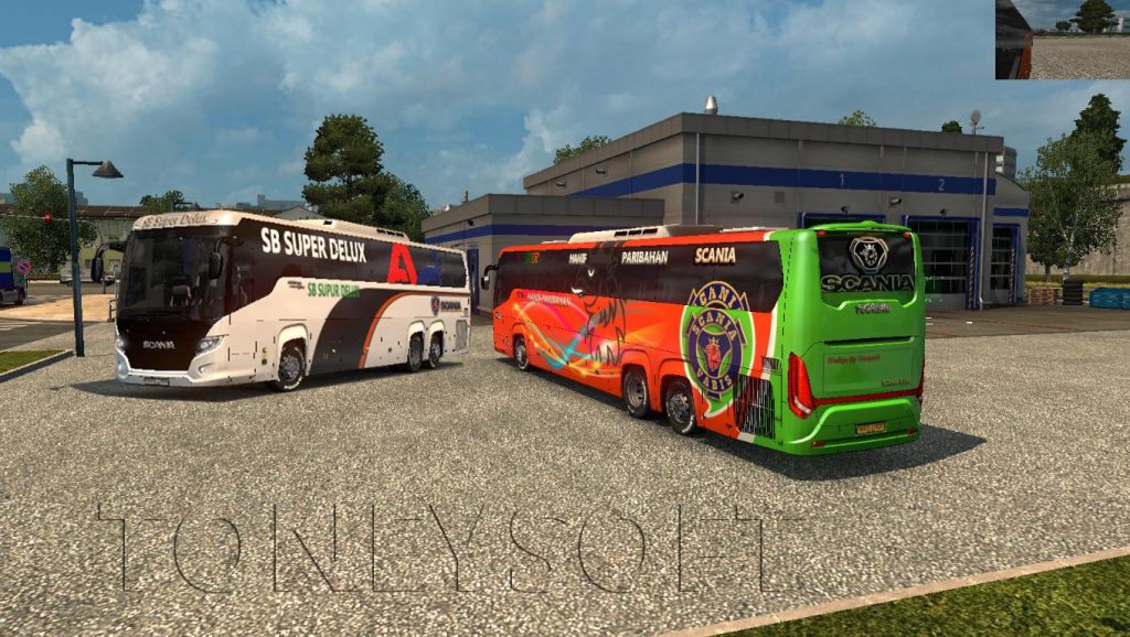 Scania touring bus hanif SB bus skin bd bus skin v 4.0 - Allmods.net