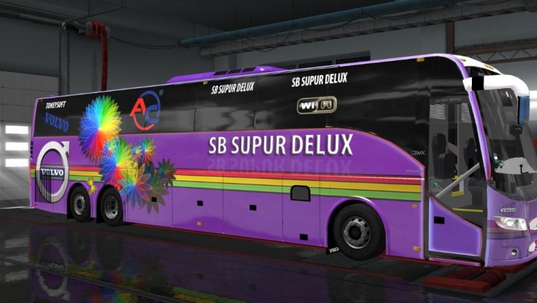 Volvo 9700 bus skin hanif bus or SB Bus skin for 1.31.x - Allmods.net