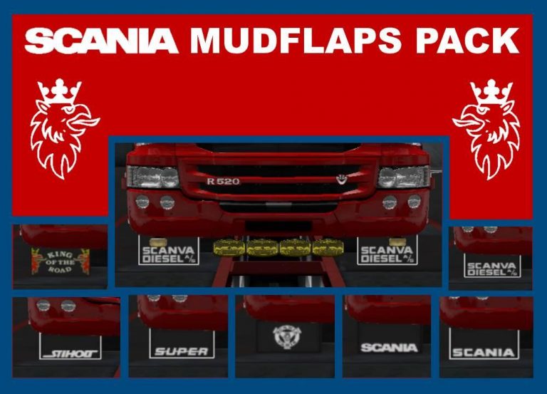 Scania Mudflaps Pack v 1.0 - Allmods.net