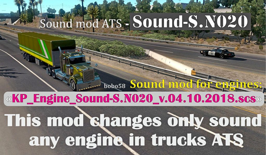 Sound mod for engine in trucks ATS 1.34.x - Allmods.net