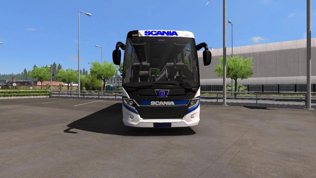 Scania touring bus new 4k skin and update glass and sticker v 3.0 ...