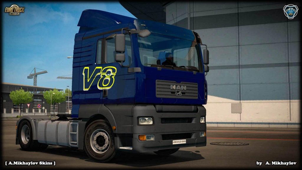 MAN TGA V8 Repaintable skin 1.33.x - Allmods.net