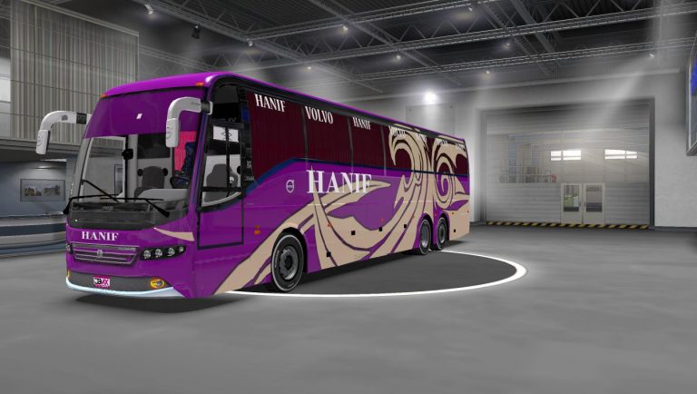 Volvo 9700 and 9400 bus Hanif bus skin + 4 euro skin pack + ai traffic ...