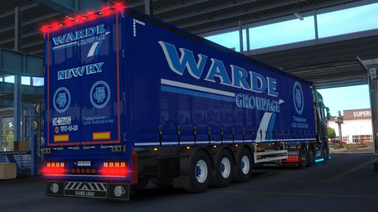 Warde Groupage Scania NG S + Trailer Skin 1.33.x - Allmods.net