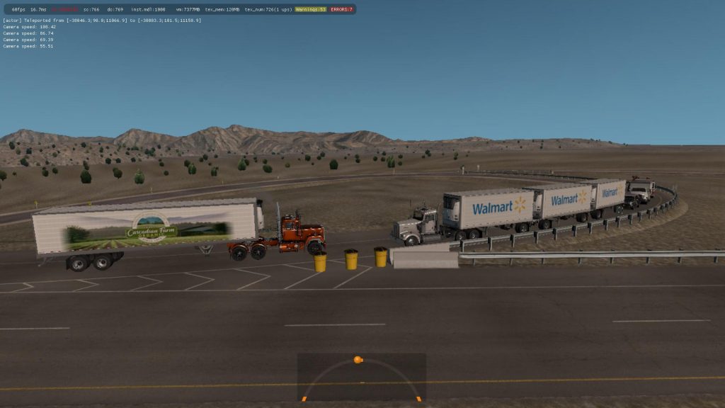Double and Triple Trailers in Traffic ATS 1.34.x - Allmods.net