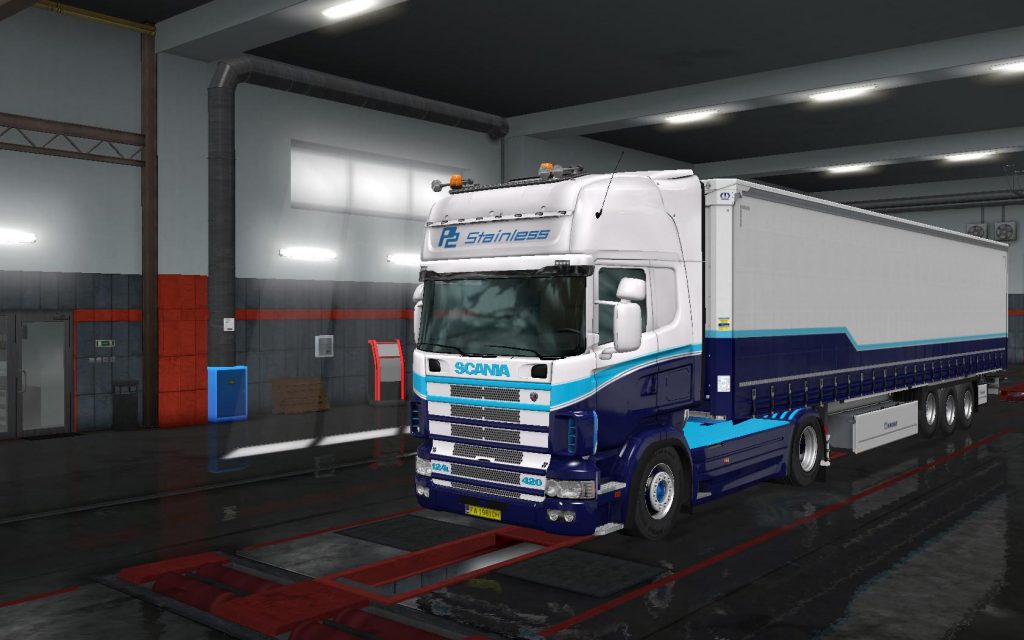 P2 Stainless skin For Scania RJL & Scania R4 Series 1.34 - Allmods.net