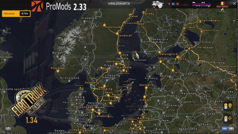 Promods Big Map Setup with Background v 1.22 1.34 - Allmods.net