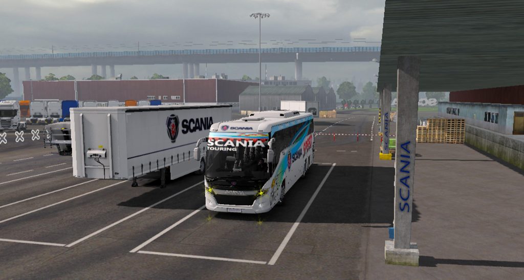 Scania touring Speeds bus Skin official trailer Skin for 1.35 - Allmods.net