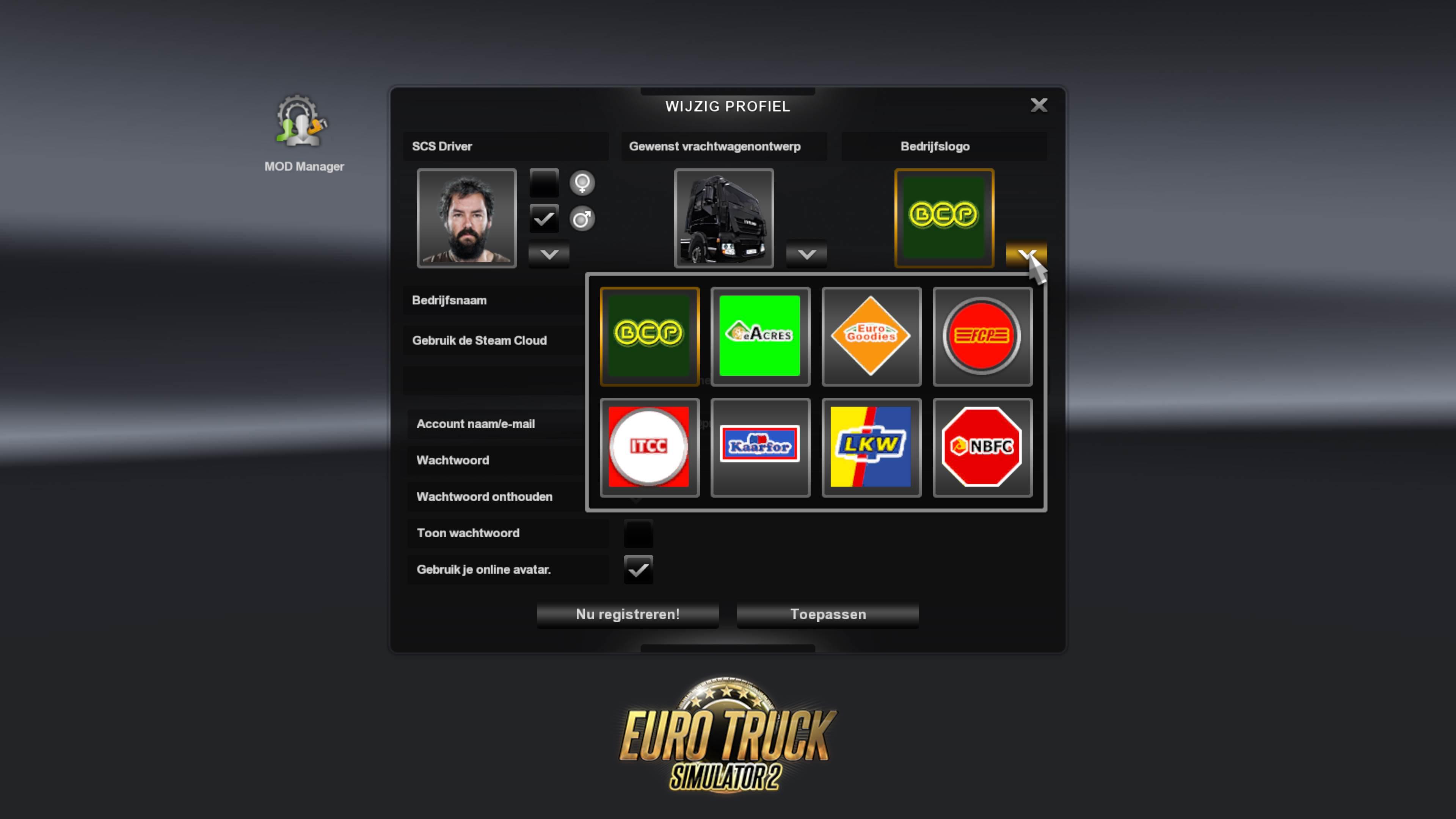 SCS Company Player Logo Pack v 1.0 - Allmods.net