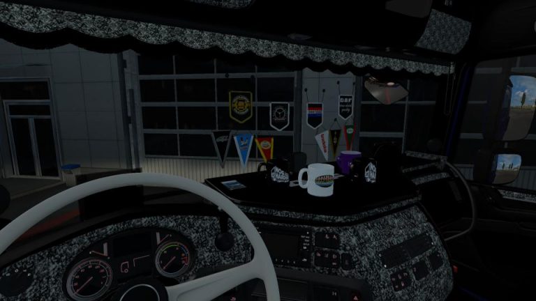 Custom Danish pluche interior for DAF XF e6 v 3.0 - Allmods.net
