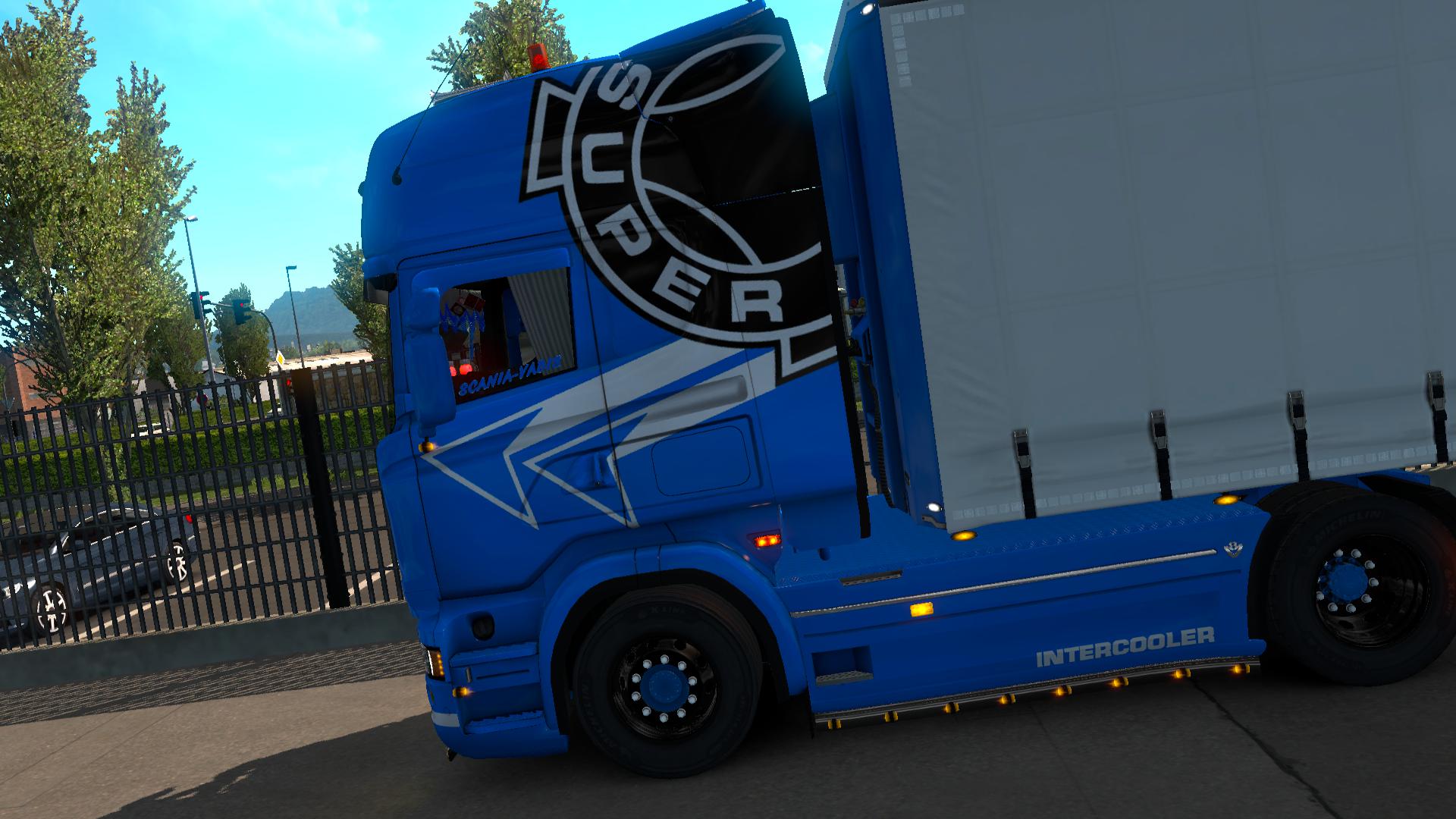 Scania super blue + stickers 1.35 - Allmods.net