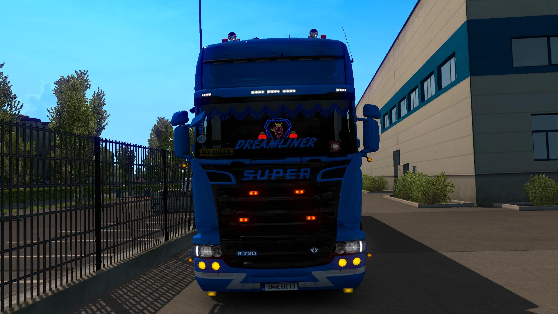 Scania super blue + stickers 1.35 - Allmods.net