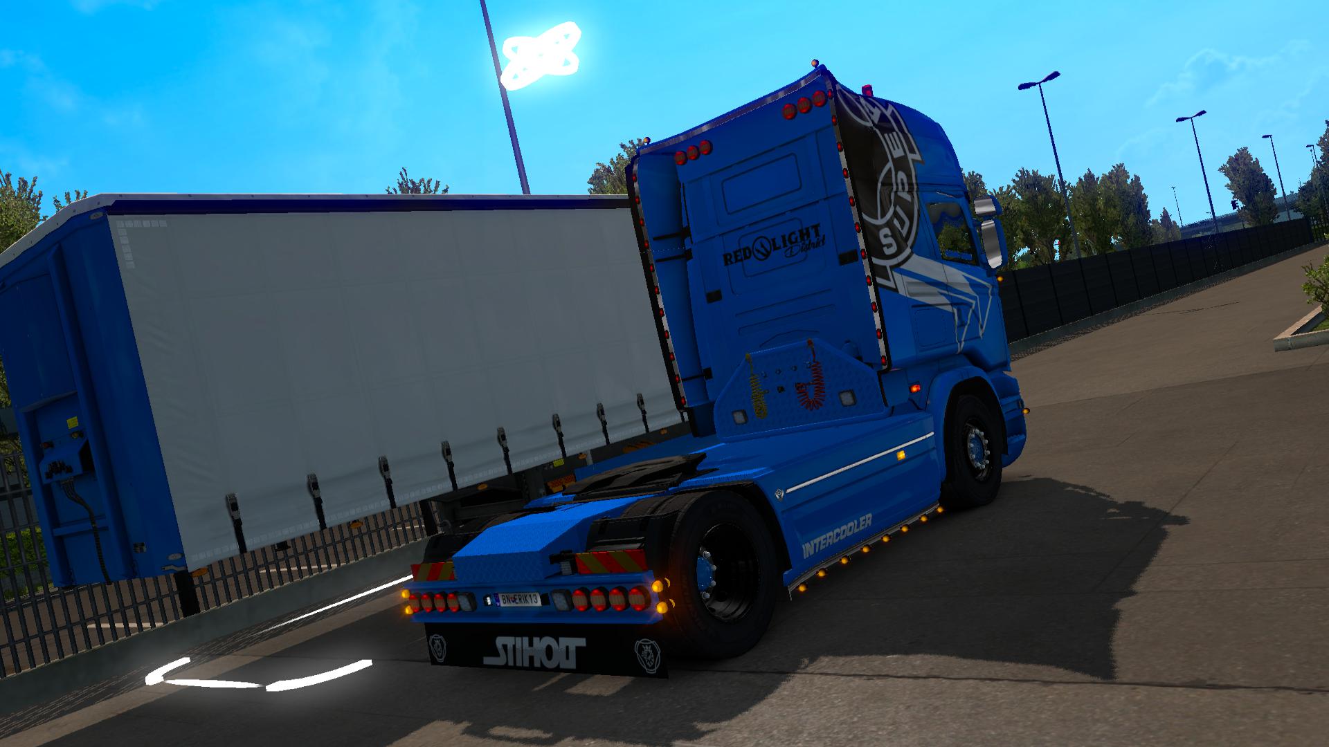 Scania super blue + stickers 1.35 - Allmods.net