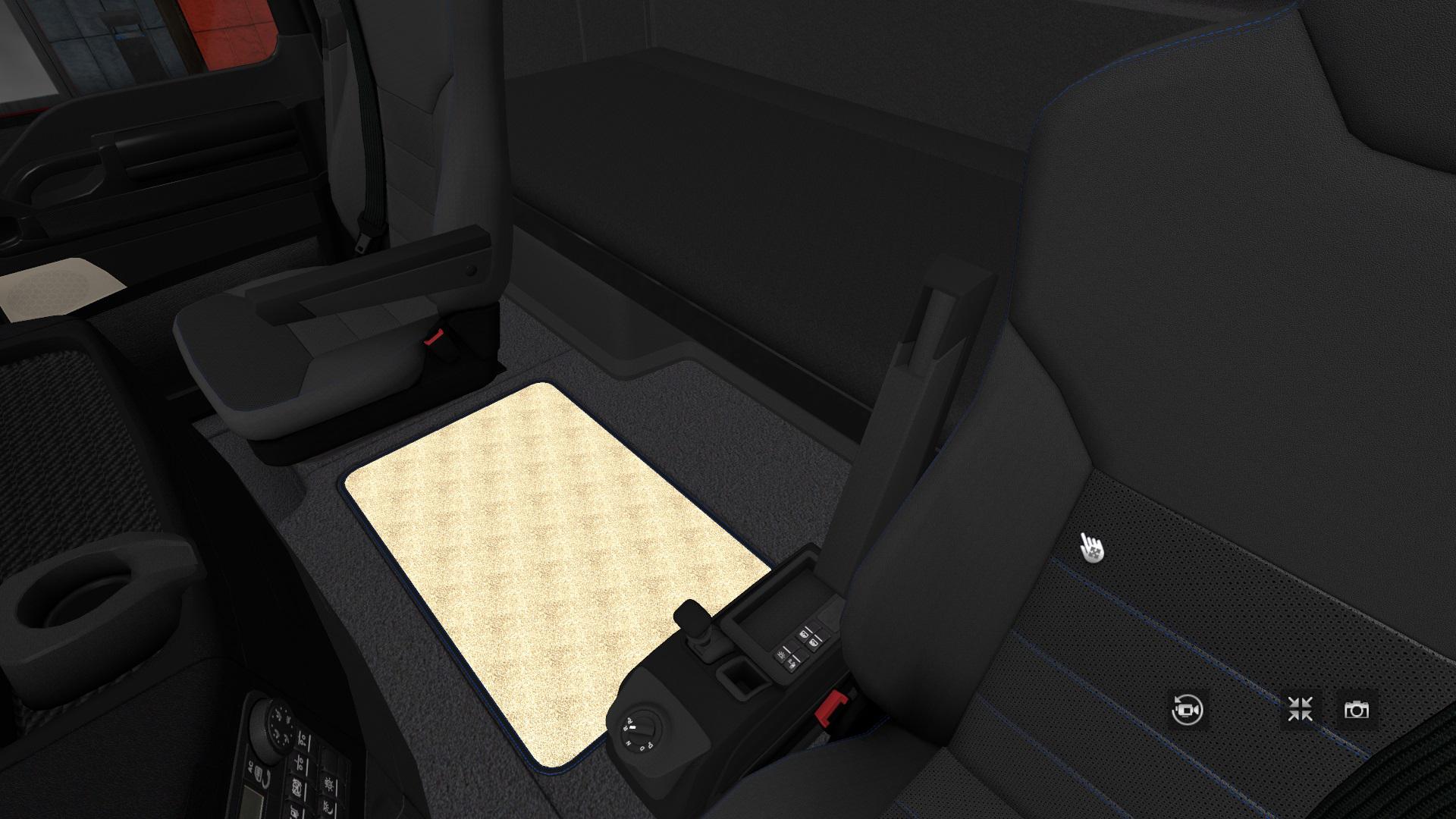 Changes in the interior MAN TGX Euro 6 Blue 1.35.x - Allmods.net
