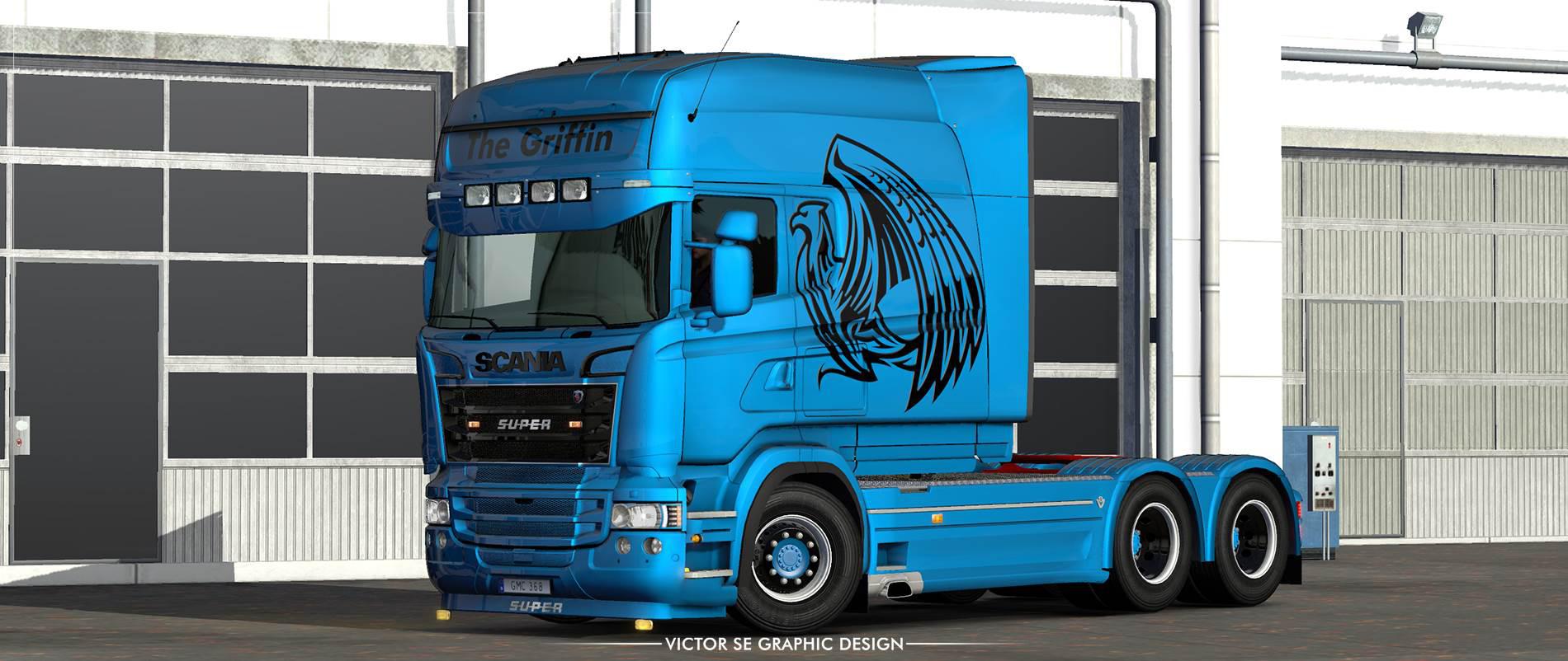 The Griffin RJL's Scania R Skin v 1.0 - Allmods.net