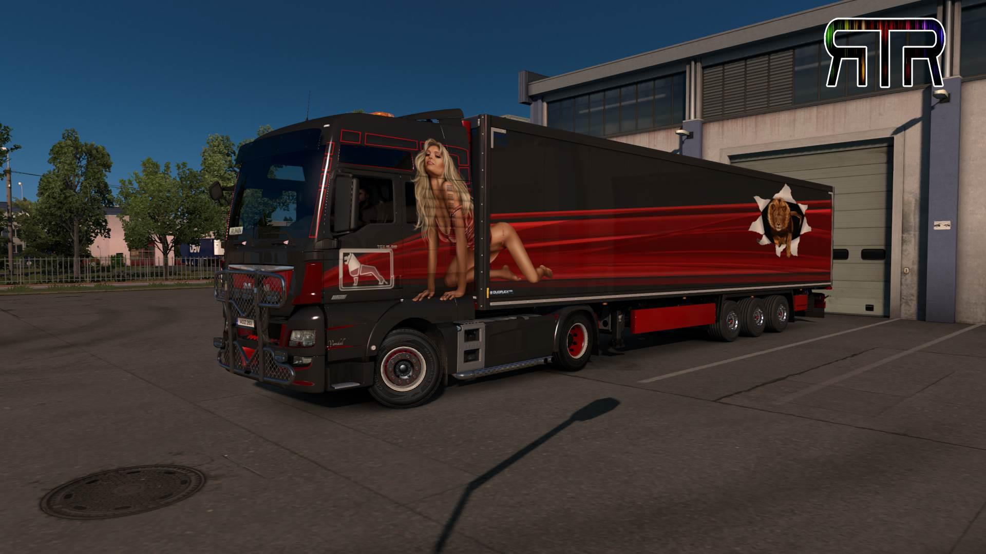 Wild Cat Combo Red for MAN Euro6 and Krone Trailers v 1.0 - Allmods.net