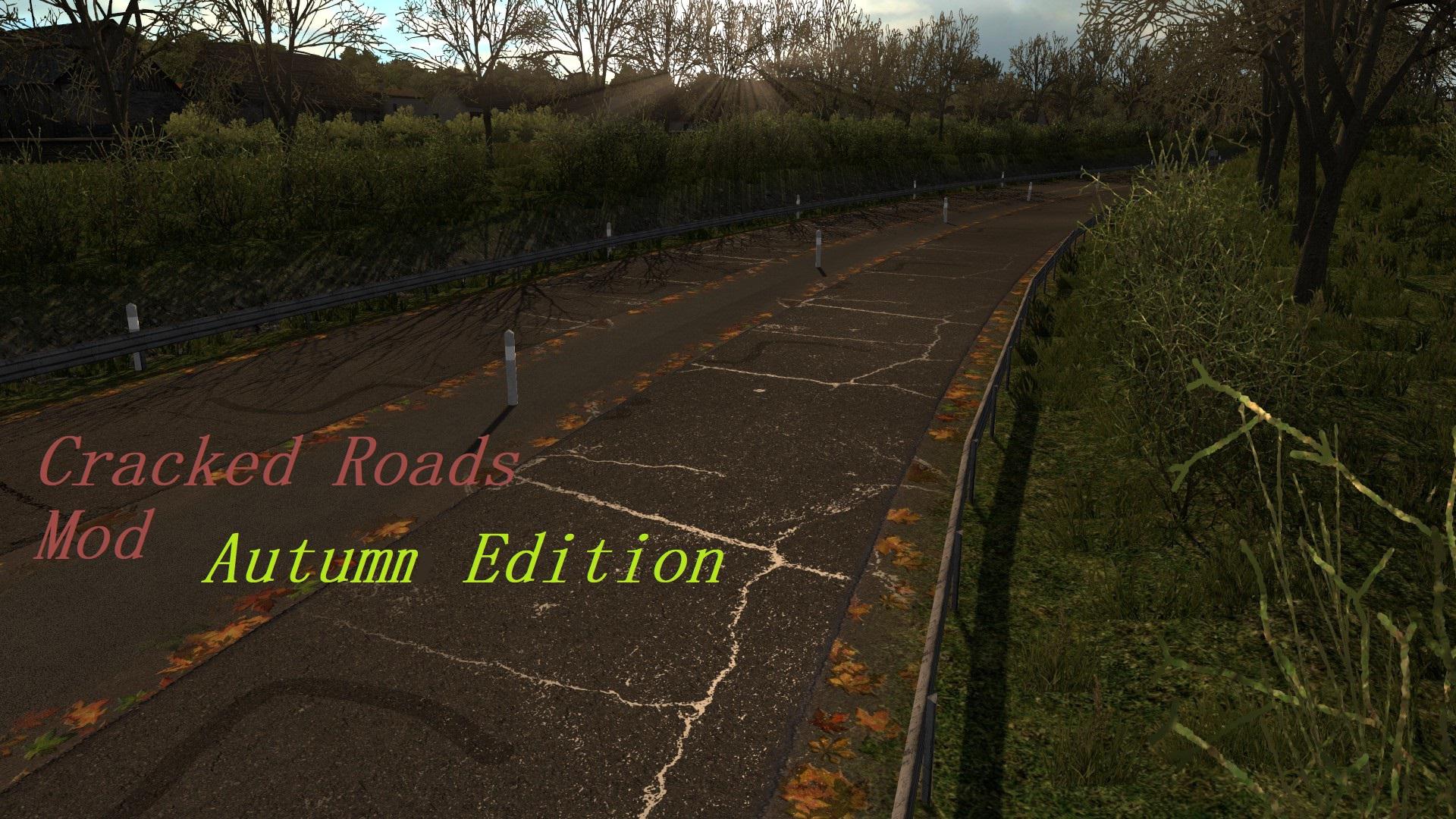 Cracked Roads Mod Autumn Edition Fixed v 1.0 - Allmods.net