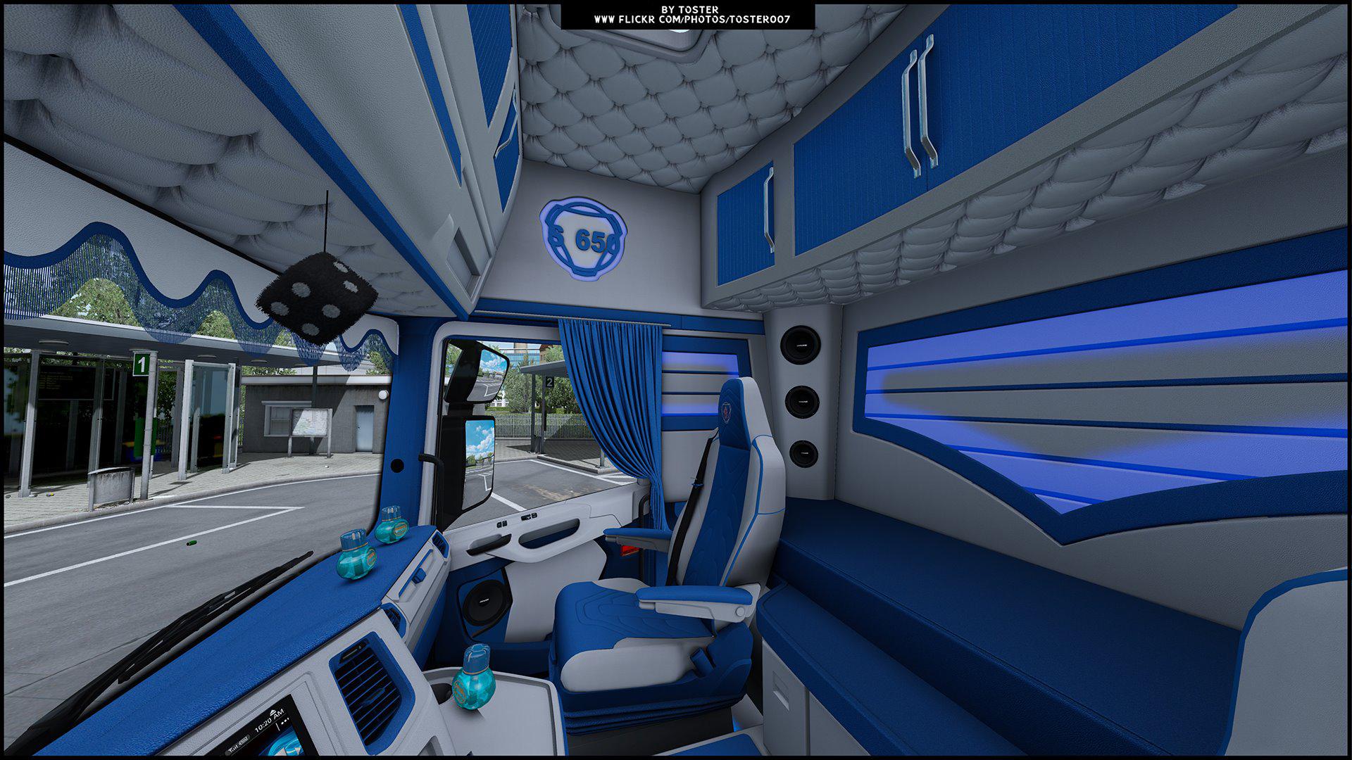 Scania S Blue - White Interior 1.36.x - Allmods.net