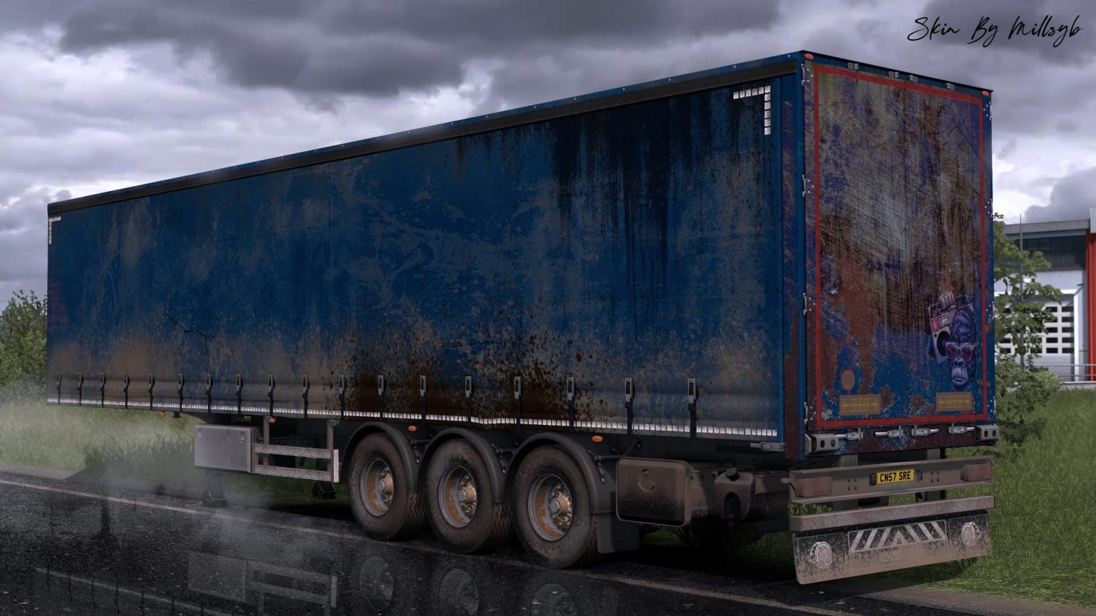 Worn Curtain Trailer Skin Pack v 1.0 - Allmods.net