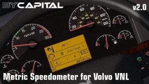METRIC SPEEDOMETER FOR VOLVO VNL V2.0 - Allmods.net