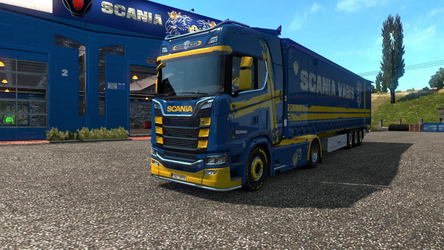 SCANIA Blue-Yellow Paint Edition v 1.0 - Allmods.net