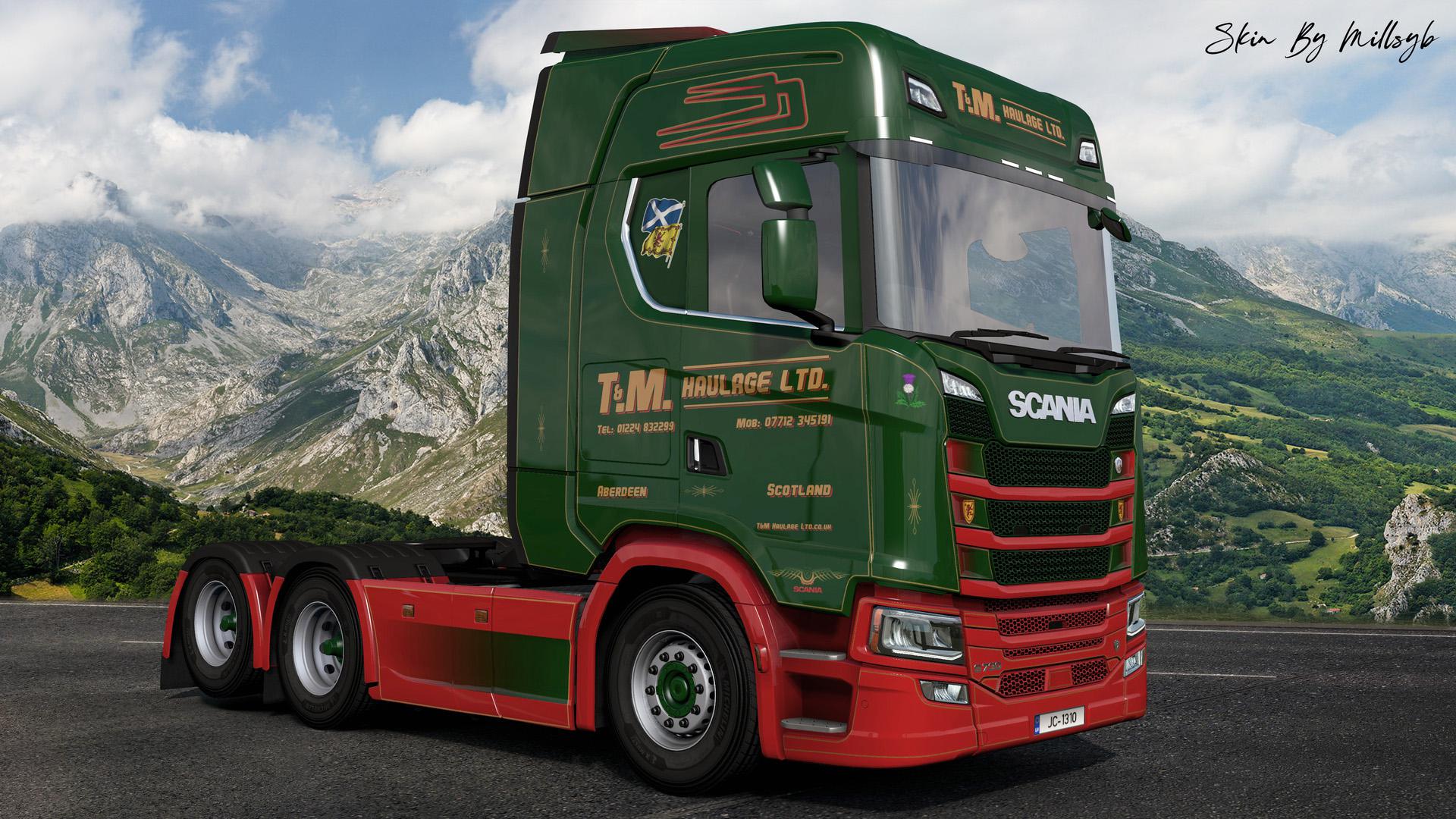 T&M Haulage Scania NG Skin v 1.0 - Allmods.net