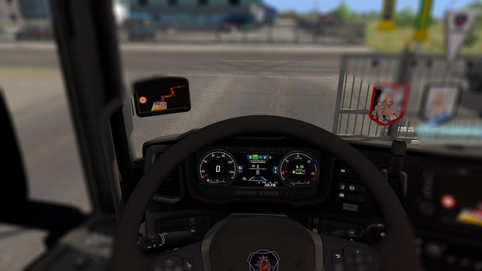 Afterhours FM Dashboard Radio Station on 2016 Scania v 1.0 - Allmods.net