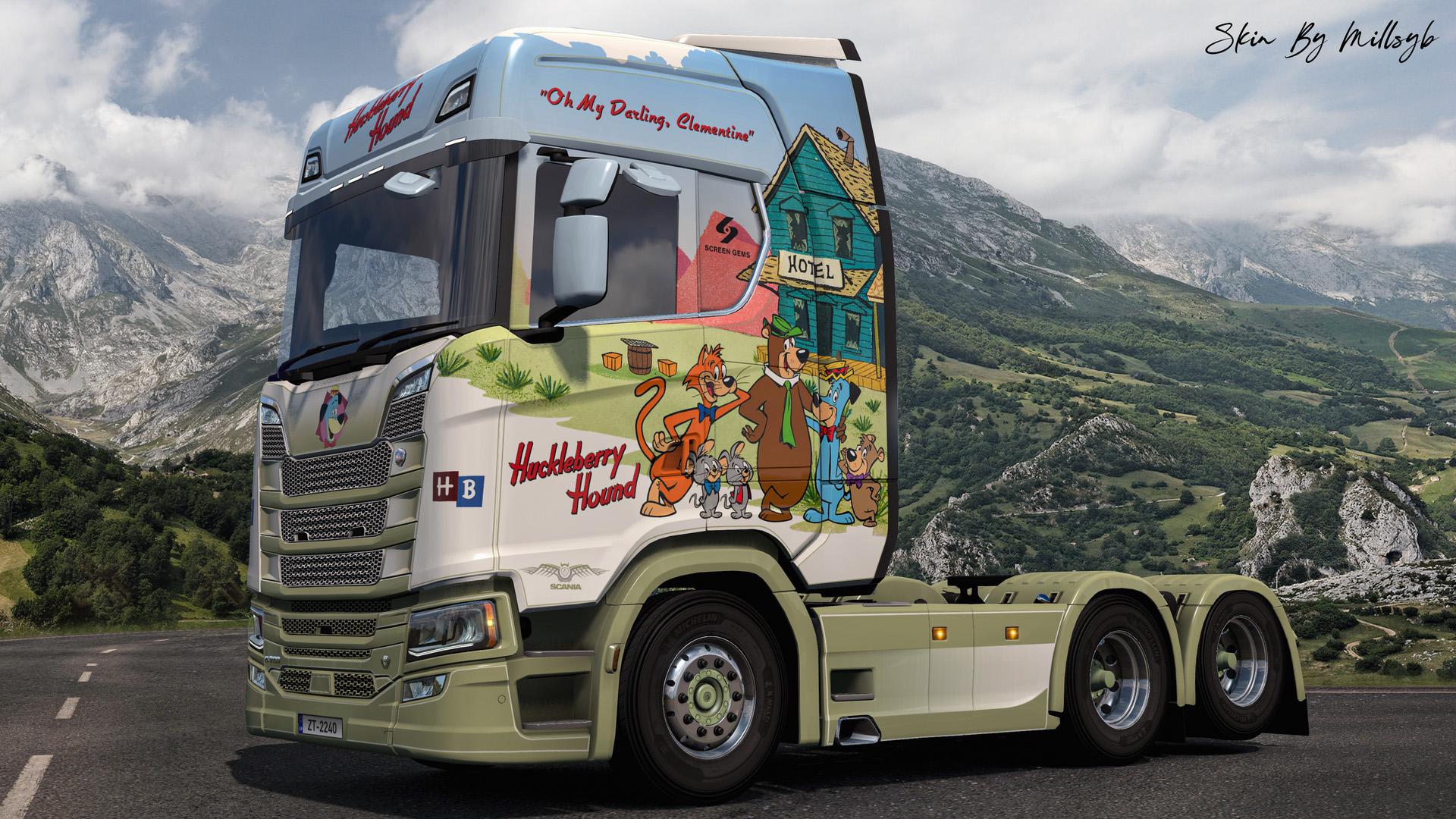 Huckleberry Hound NG Scania Skin v 1.0 - Allmods.net