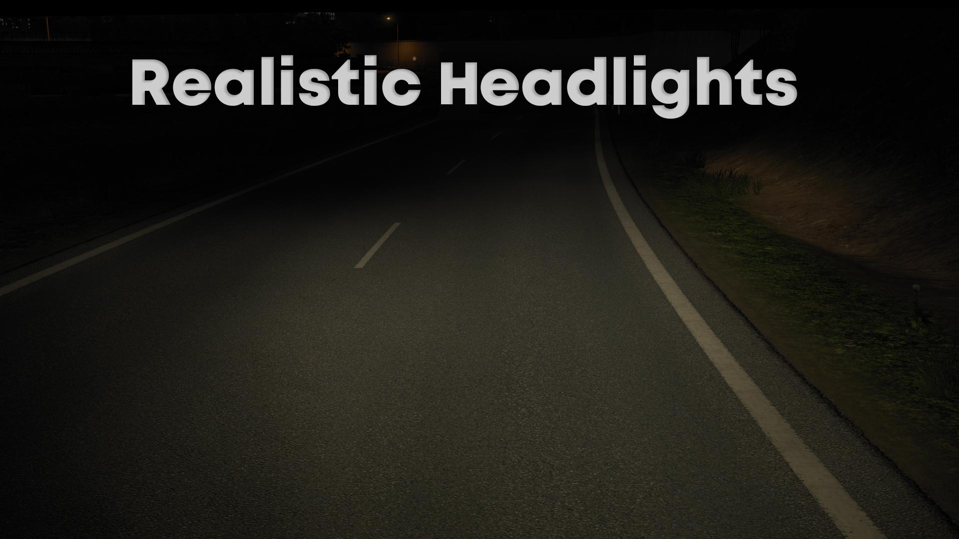 Realistic Headlights v 2.0 - Allmods.net