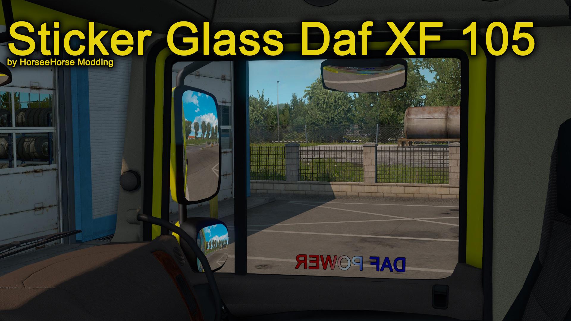 Stickers Glass for Daf XF 105 1.37.x - Allmods.net
