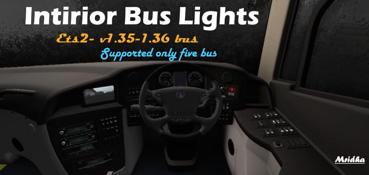 Interior Bus Lights 1.38 - Allmods.net
