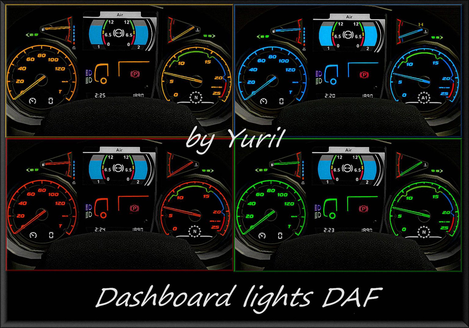 Dashboard Lights DAF v 1.2 - Allmods.net