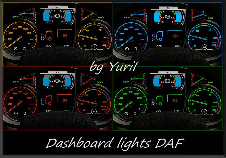 Dashboard Lights DAF v 1.2 - Allmods.net
