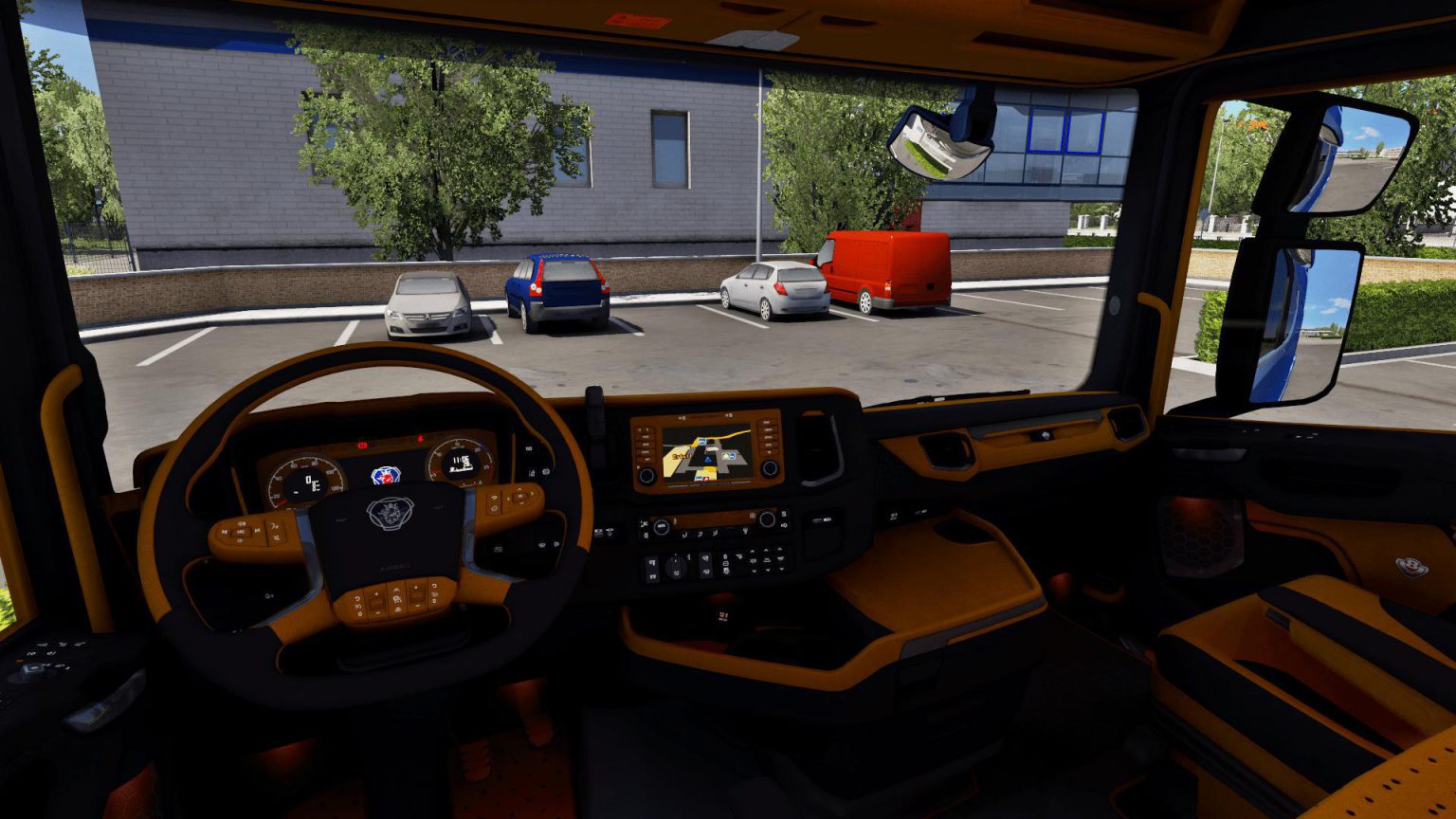 Scania Next Gen R and Black Yellow Interior 1.39 - Allmods.net