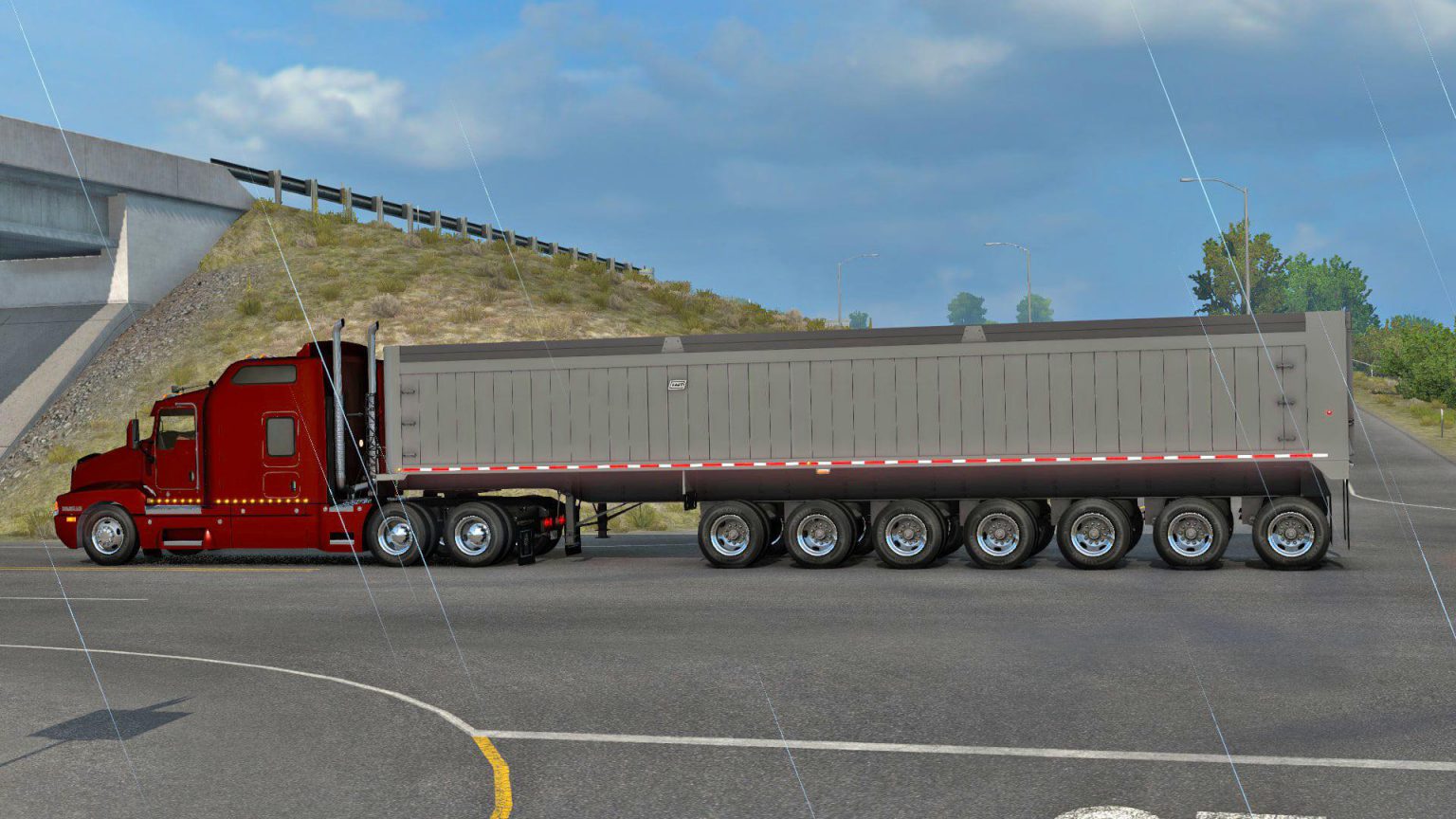 EAST 7-AXLE END DUMP TRAILER V1.1 1.41.X - Allmods.net