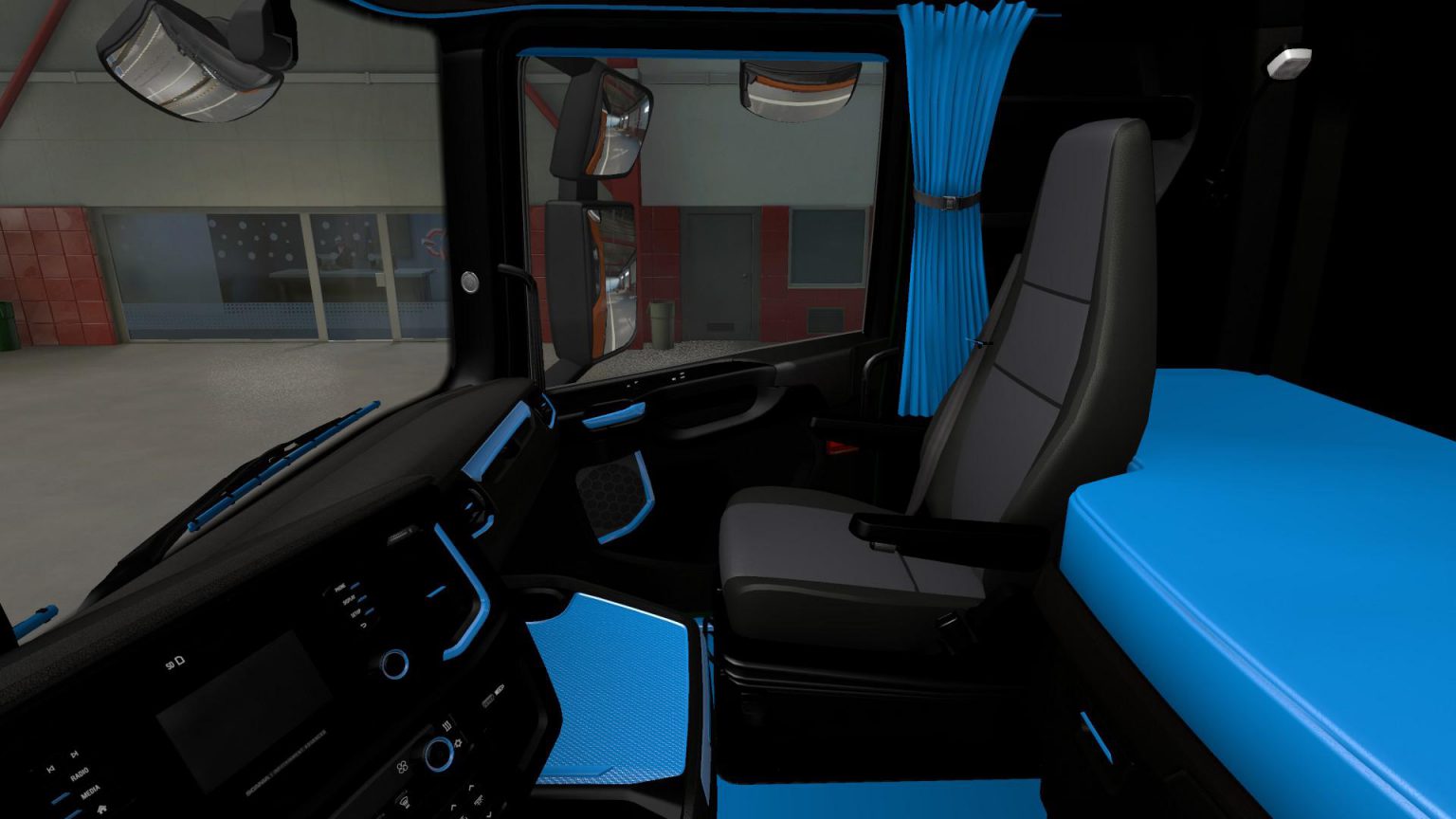 Blue Interior for Scania 2016 v 1.0 - Allmods.net
