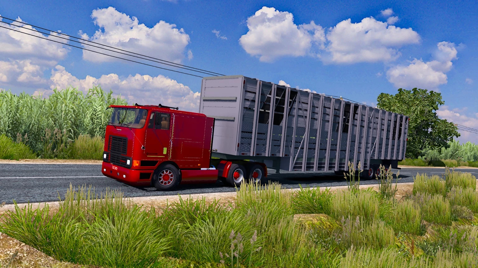 INTERNACIONAL EDIT BR Truck + Big Livestock Trailer Mod 1.40 - Allmods.net