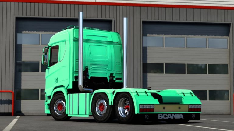 Straight exhaust pipes for Scania Next-Gen trucks v 1.0 - Allmods.net