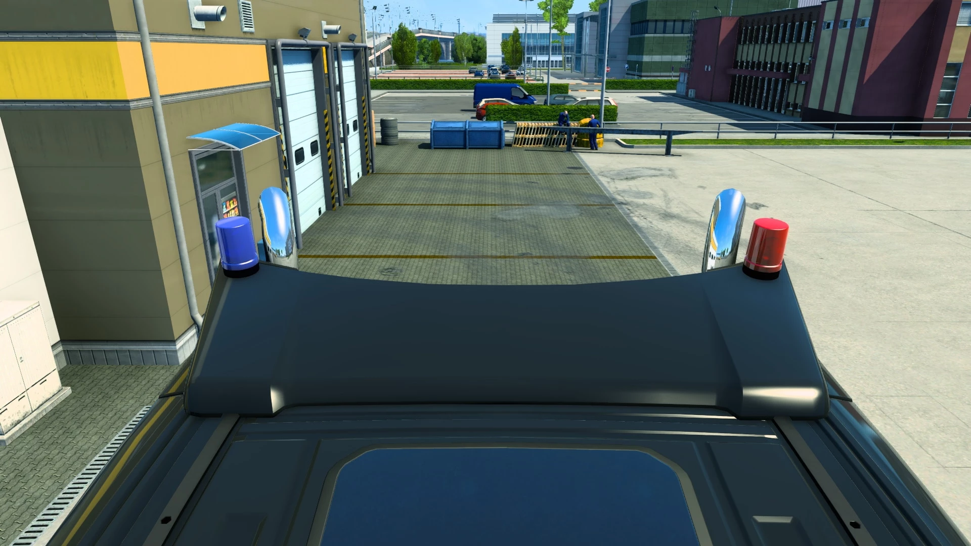 Scania S Red blue police lights v1.0 - Allmods.net
