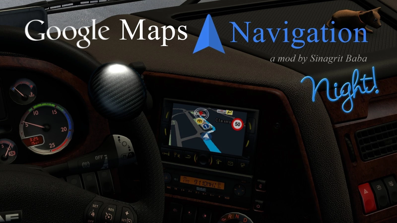 Google Maps Navigation + Night Version Pack v 3.2.1 - Allmods.net