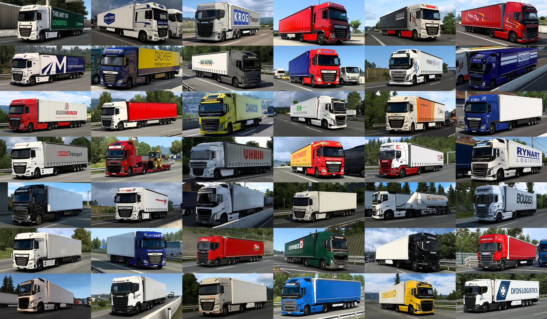 Ai Combo Truck Traffic Pack v 1.0 - Allmods.net