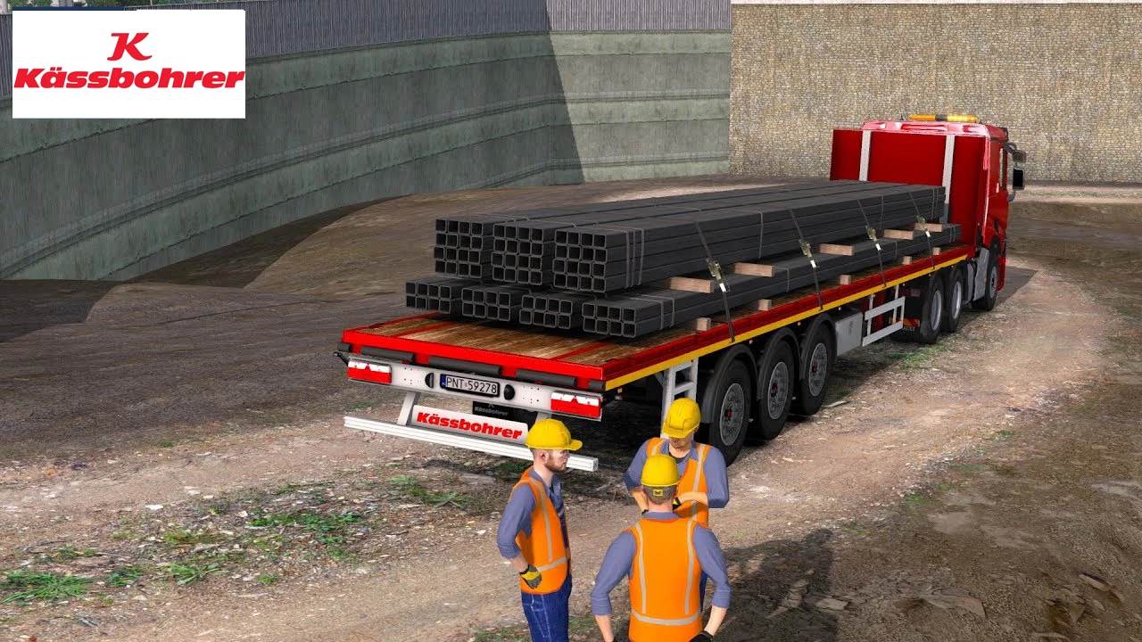 Ownable Kassbohrer Flatbed Trailer 1.47 - Allmods.net