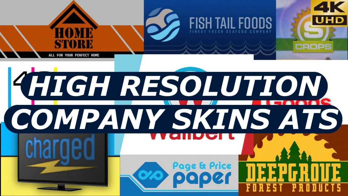HIGH RESOLUTION COMPANY SKINS ATS V1.1 - Allmods.net