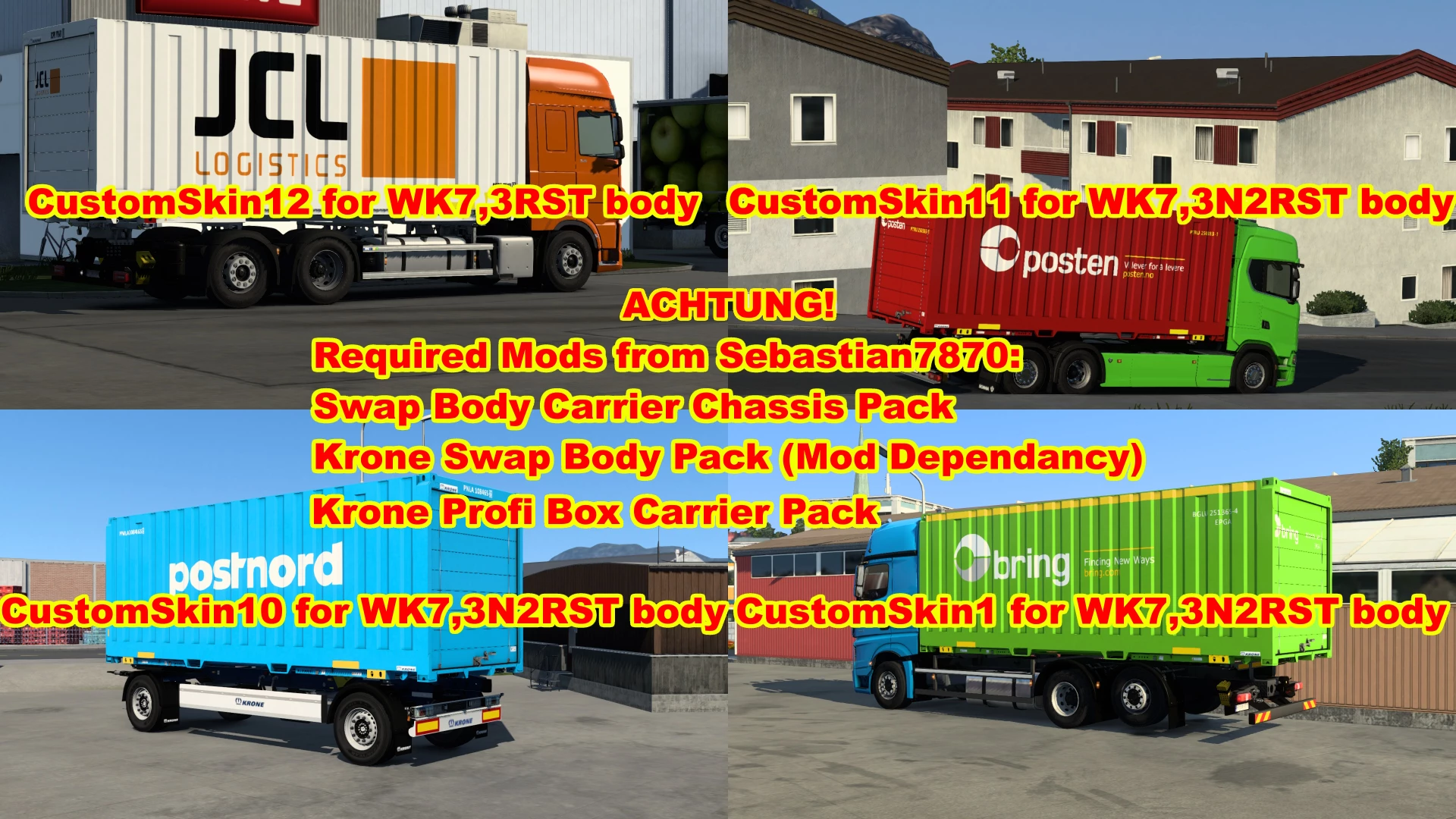 Company Skins for Swapbody Containers v 1.0 - Allmods.net